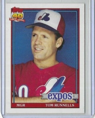 1991 Topps Traded #103T Tom Runnells Montreal Expos Manager | eBay
