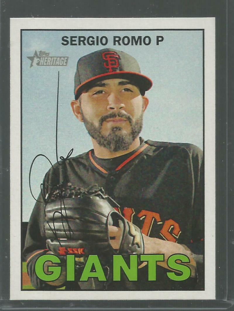 2016 Topps Heritage #232 Sergio Romo Giants NM-MT | eBay