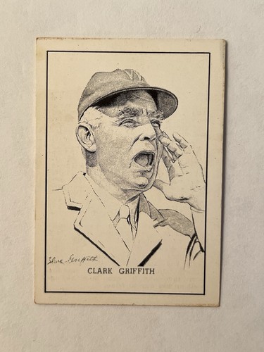 1950-56 Callahan Hall of Fame - Clark Griffith | eBay