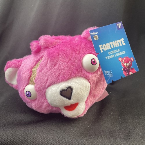 Fortnite Cuddle Team Leader Plush Pink Bear Head Epic Games Russ NEW | eBay