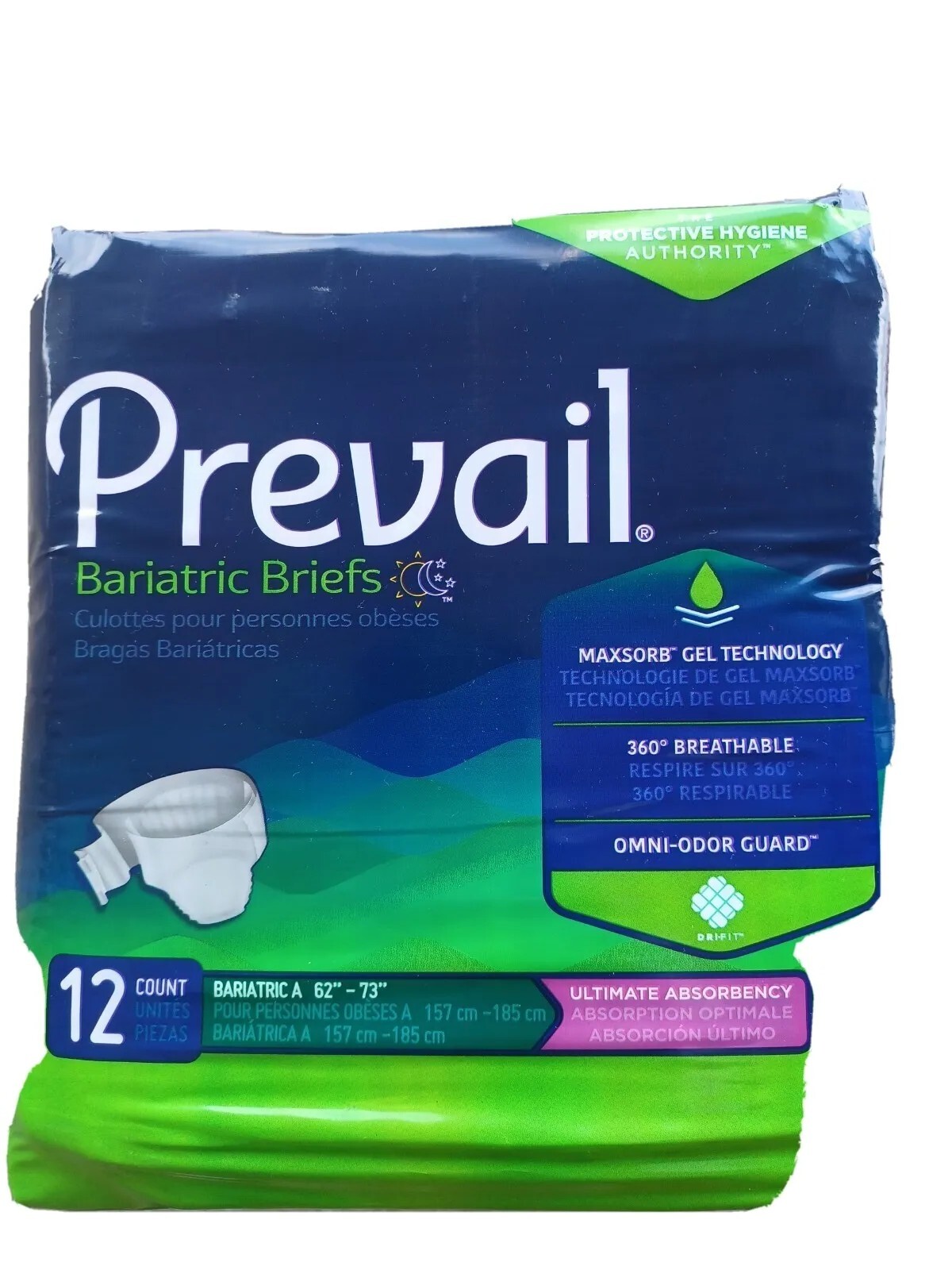 Prevail adult absorbent briefs 12 pack Adult diapers, incontinence ...