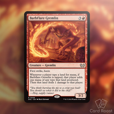 MTG Magic Barbflare Gremlin 0026 Commander: Duskmourn: House of Horror ...