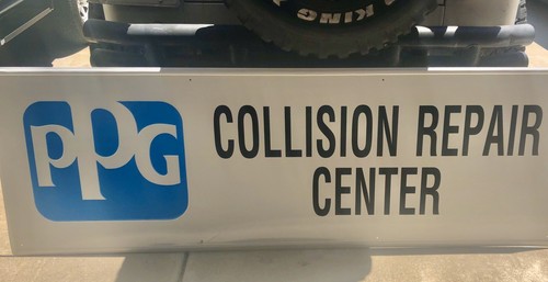 PPG COLLISION REPAIR CENTER SIGN 2’ X 6’ NEW PICKUP ONLY.. | eBay