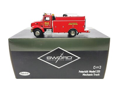 Peterbilt 335 Mechanic Service Truck All Crane Sword 1:50 Scale #SW2045 ...