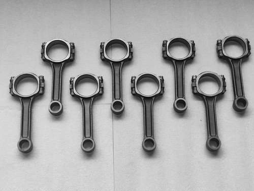 Small Block Chevy SBC 350 5140 Steel I-Beam Connecting Rods 5.7 Inch ...