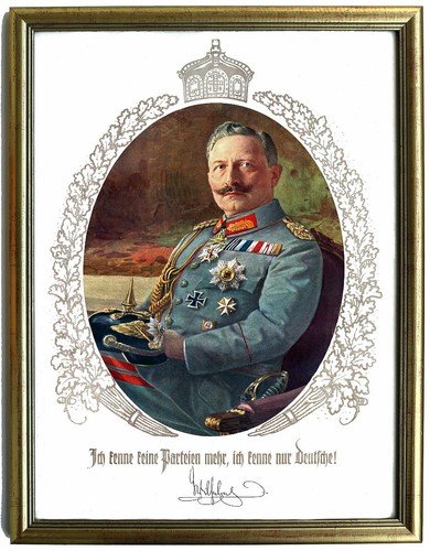 Kaiser Wilhelm II, Patriotisches Poster um 1914 edel gerahmt | eBay