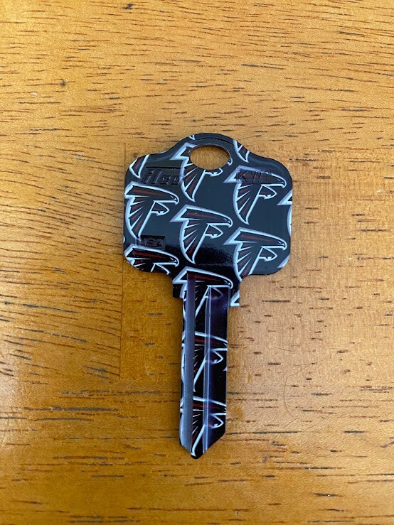 ILCO ATLANTA FALCONS NFL LOGO KWIKSET SC1 HOUSE KEY BLANKS | eBay