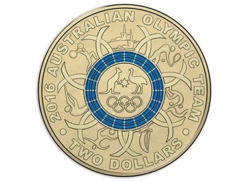 2016 Olympic $2 Coin Australian Two Dollars " BLUE Ring " | eBay