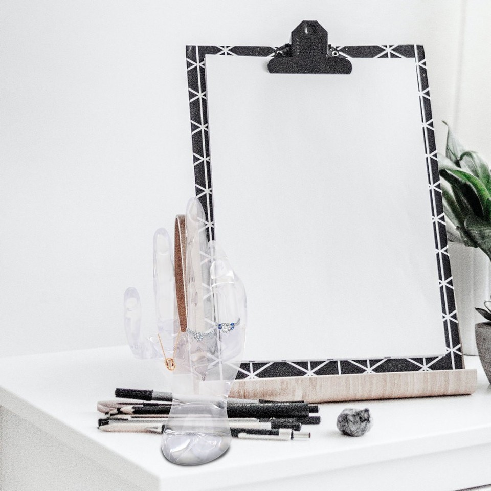 3 PCS Plastic Hand Decoration Display Rack Miss Man Jewelry Bracelet ...