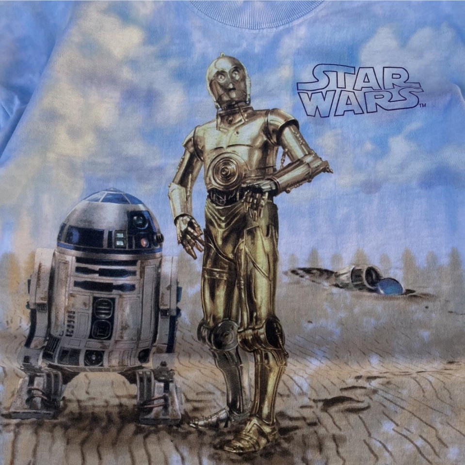 Vintage 1997 Liquid Blue Star Wars AOP | eBay