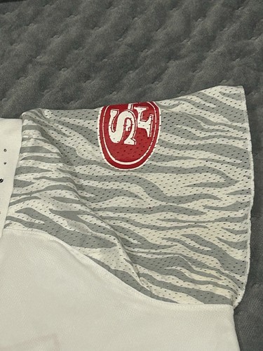 49ers Bling V Neck NFL Team Licensed Jersey Willis 52 Sz M Gray Tiger ...