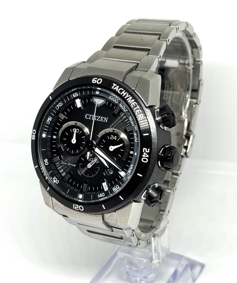 Citizen Men's Eco-Drive Ecosphere Chronograph Black 47mm Watch CA4150 ...