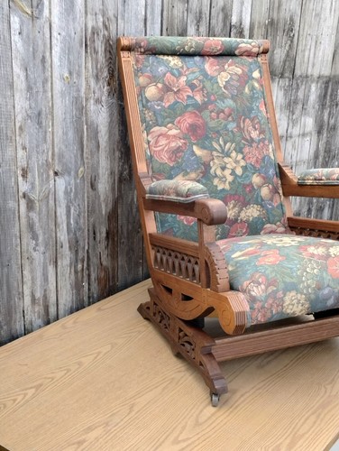1890's Antique Eastlake Victorian Platform Rocker Rocking .Complete ...