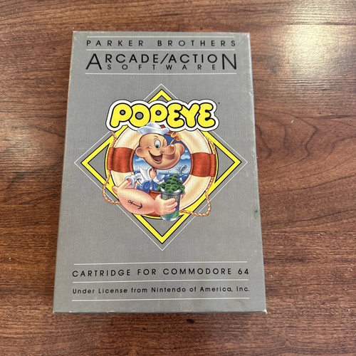Commodore 64 Computer Game - Popeye by Parker Brothers. Cartridge And ...