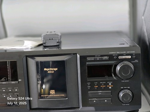 Sony CDP-CX450 400 CD Compact Disc Changer/Player W/Remote Tested Fast ...