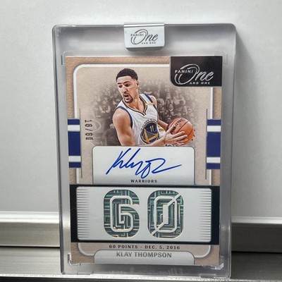 Klay Thompson 2024-2025 Panini One And One Stats Auto /60 Warriors | eBay