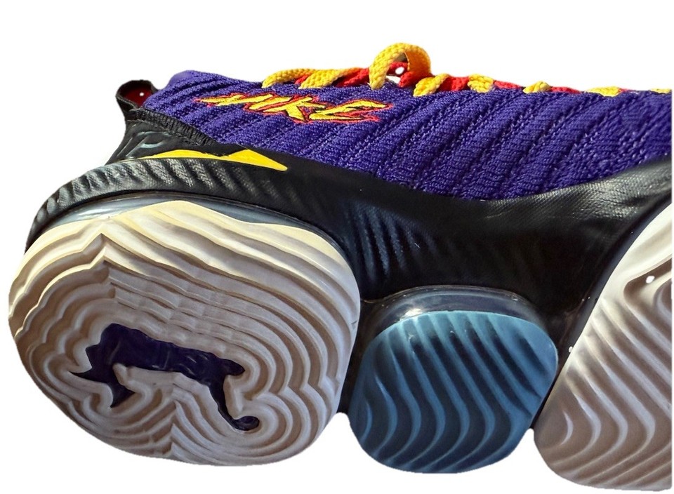 Lebron XVI 16 "MARTIN" Nike Zoom Men’s 9 Court Purple/Tour Yellow ...
