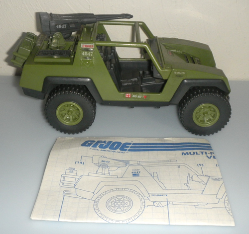 1982 Vintage G.I. GI Joe Lot ARAH 3.75 Vamp Jeep with Blueprints *100% ...