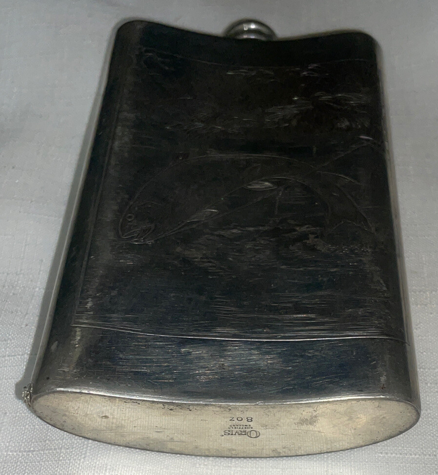Vintage Orvis Trout Fishing 8 oz Hip Flask (Sheffield England) | eBay