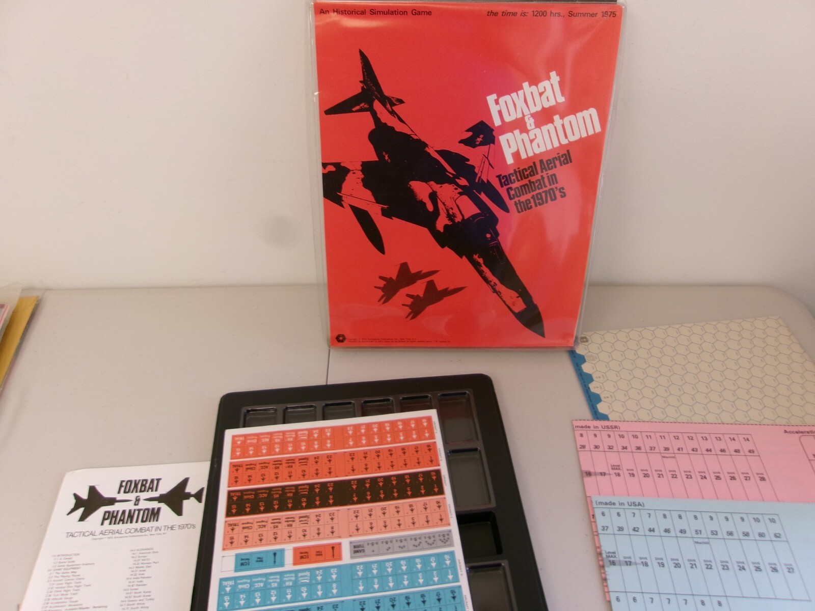 SPI Foxbat & Phantom Tactical Aerial Combat Simulation Game 1970s ...