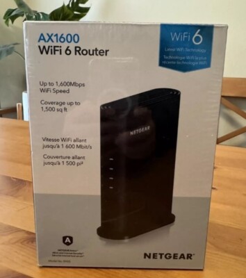 NETGEAR AX1600 Wi-Fi 6 Router 4-Stream 1.6 Gbps Cover 1500 SF (RAX5 ...