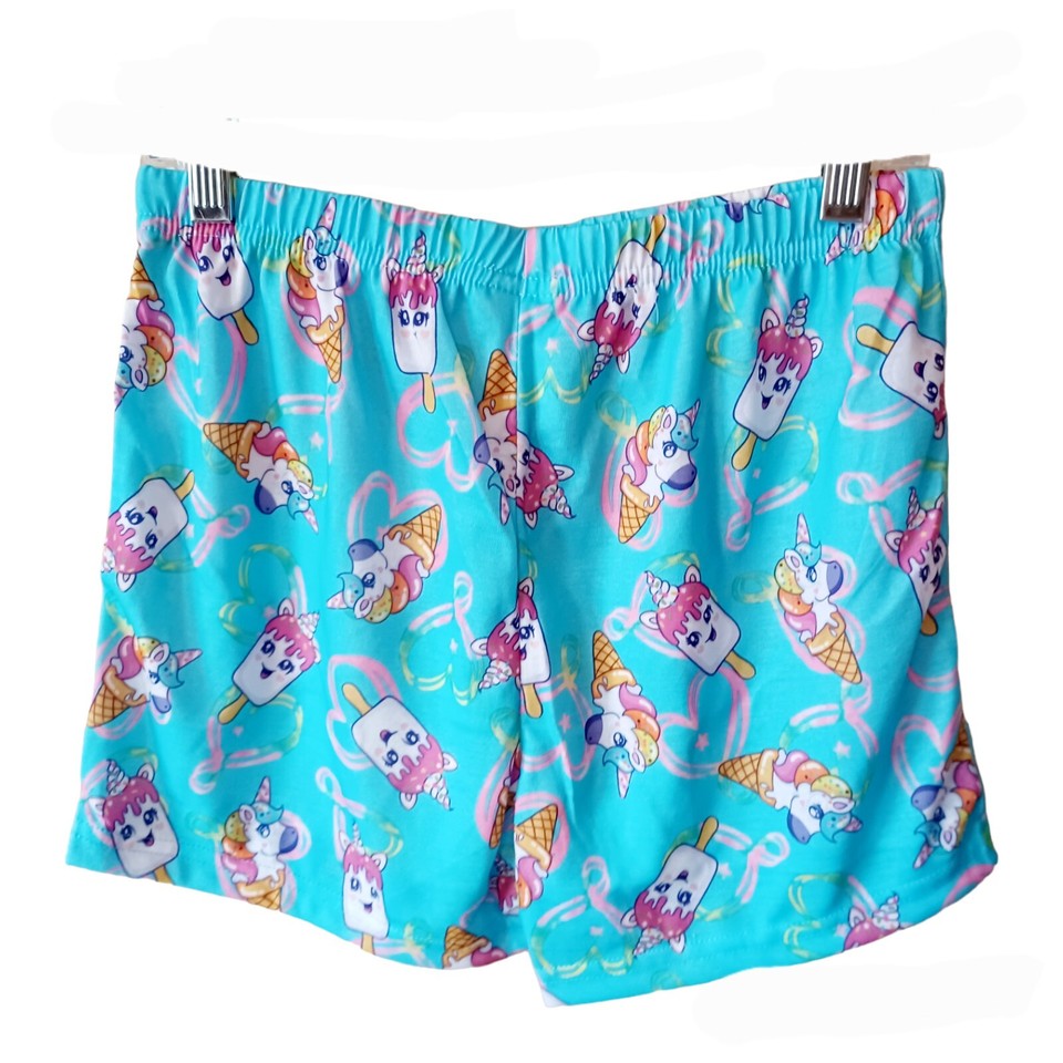 Nickelodeon JoJo Siwa Blue Shorts Pajama Set-10/12-Popsicles-Ice Cream ...