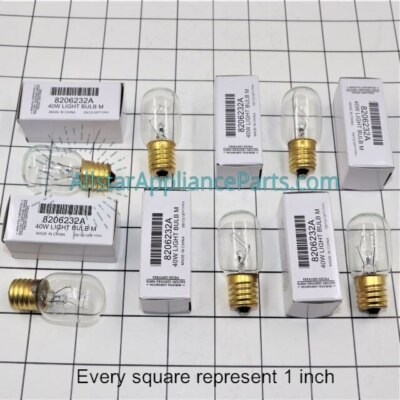 Whirlpool Microwave light bulb 8206232A (6 Pack) | eBay