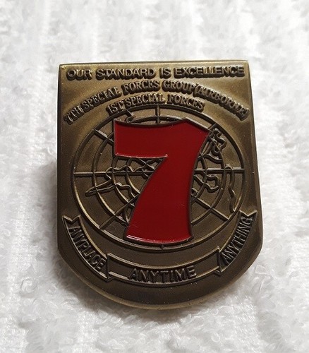 AUTHENTIC 7TH SFG COMMAND CHIEF WARRANT OFFICER SF CCWO CW5 RARE ...