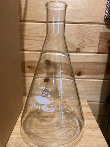 VWR 4000 ml 89000-372 Graduated Erlenmeyer Flask, heavy wall | eBay