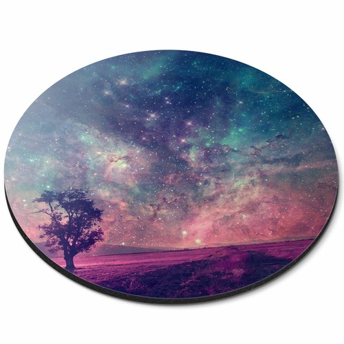 Round Mouse Mat - Beautiful Pink Galaxy Solar System Office Gift #8330 ...