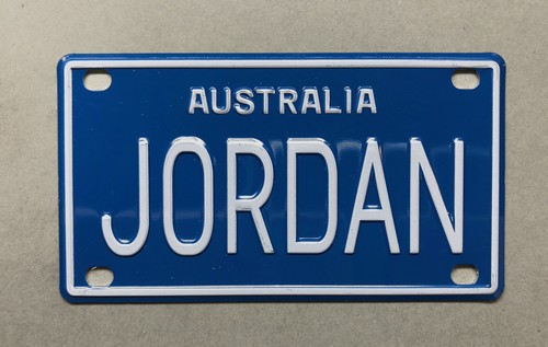 JORDAN Novelty Mini Number Plate | eBay