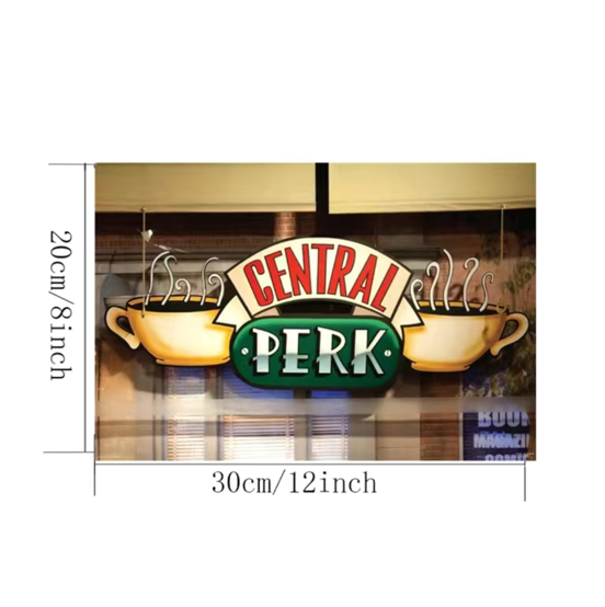 FRIENDS Central Perk Logo Print | Ready to Hang Wall Art | Wood Frame ...
