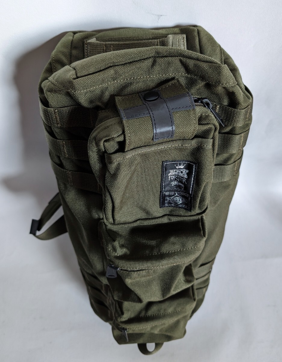 Porter × Stussy Collabo One Shoulder Military Bag Khaki Good Porter × Stussy Collabo One Shoulder Military Bag Khaki Good