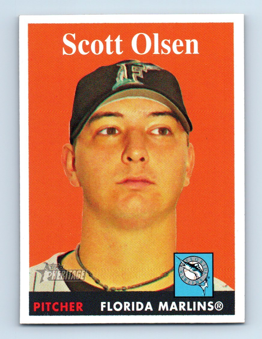 2007 Topps Heritage Scott Olsen Florida Marlins #385 | eBay