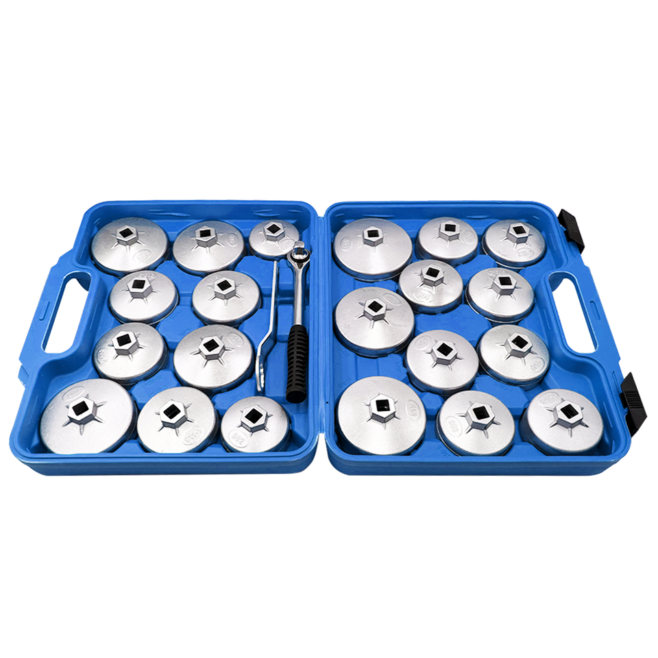23Pcs Cup Type Oil Filter Wrench Set 1/2" Square Drive Removal Socket ...