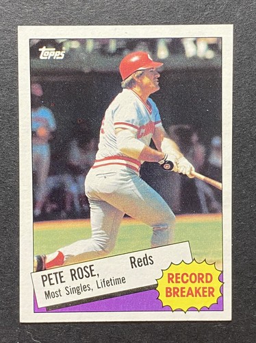 1985 Topps Pete Rose Cincinnati Reds #6 NM-MT | eBay