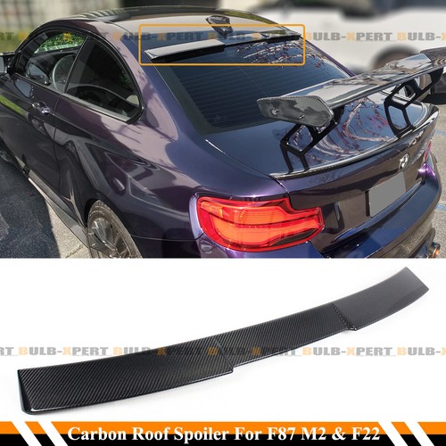 FOR 14-21 BMW F22 2 SERIES F87 M2 V Style CARBON FIBER REAR ROOF WINDOW ...