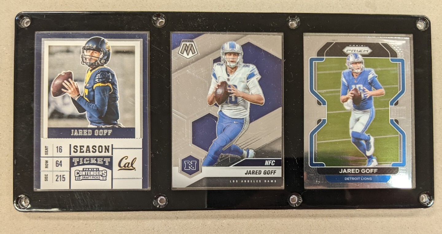 JARED GOFF 3 CARD PLAQUE CAL GOLDEN BEARS DETROIT LIONS | eBay