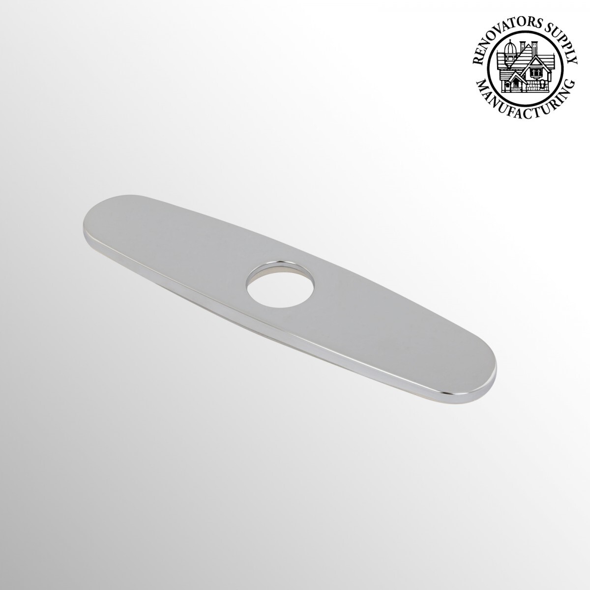 Renovators Supply Chrome Plated Bathroom Widespread Faucet Plate Cover ...