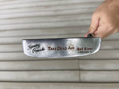 RH 34.25" Harvey Penick Take Dead Aim Red River Model Putter w/ Steel ...
