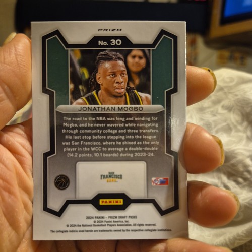 2024 Panini Prizm Draft Picks Collegiate Jonathan Mogbo RC Silver #30 ...