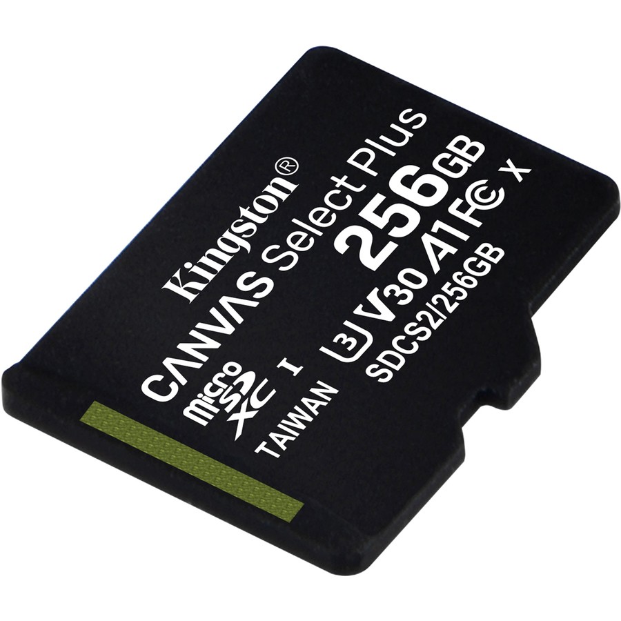 Kingston Canvas Select Plus SDCS2 256 GB Class 10/UHS-I (U3) microSDXC ...