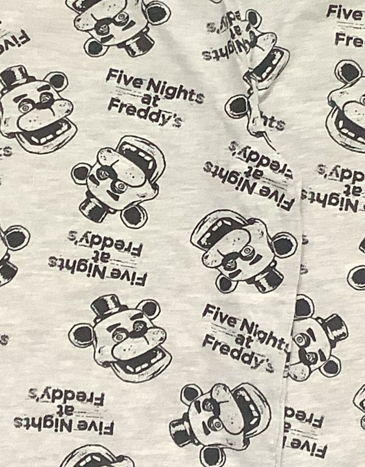 FIVE NIGHTS AT FREDDY'S Boys Pyjamas Set PJs Offical FNAF Black Grey 5 ...