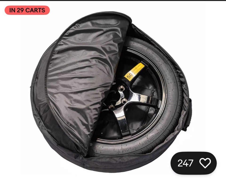 Complete Spare Tire Kit 18" Wheel Jack Tools Carrying Case for Tesla ...