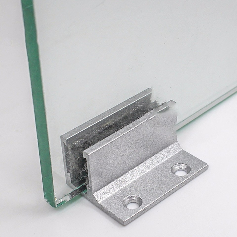 Glass Sliding Door Floor Guide Rail with Plush Lining for Easy ...