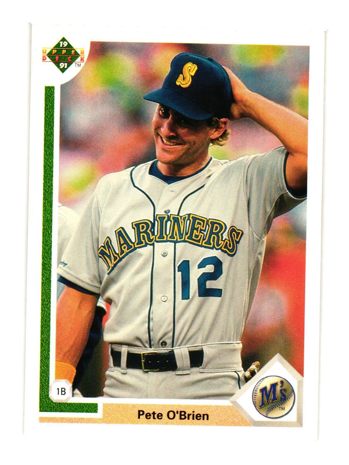 1991 Upper Deck #459 Pete O'Brien Seattle Mariners | eBay