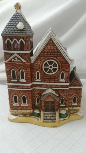 Lefton Colonial Christmas Village MAIN STREET CHURCH 00230 Holiday 1991 ...