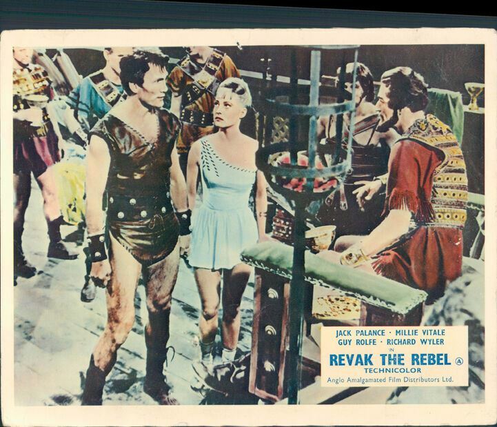 REVAK THE REBEL JACK PALANCE MILLIE VITALE GUY ROLFE ORIGINAL LOBBY ...