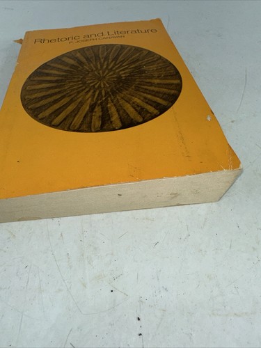 Rhetoric and Literature Textbook By P. Joseph Canavan 1974 | eBay UK