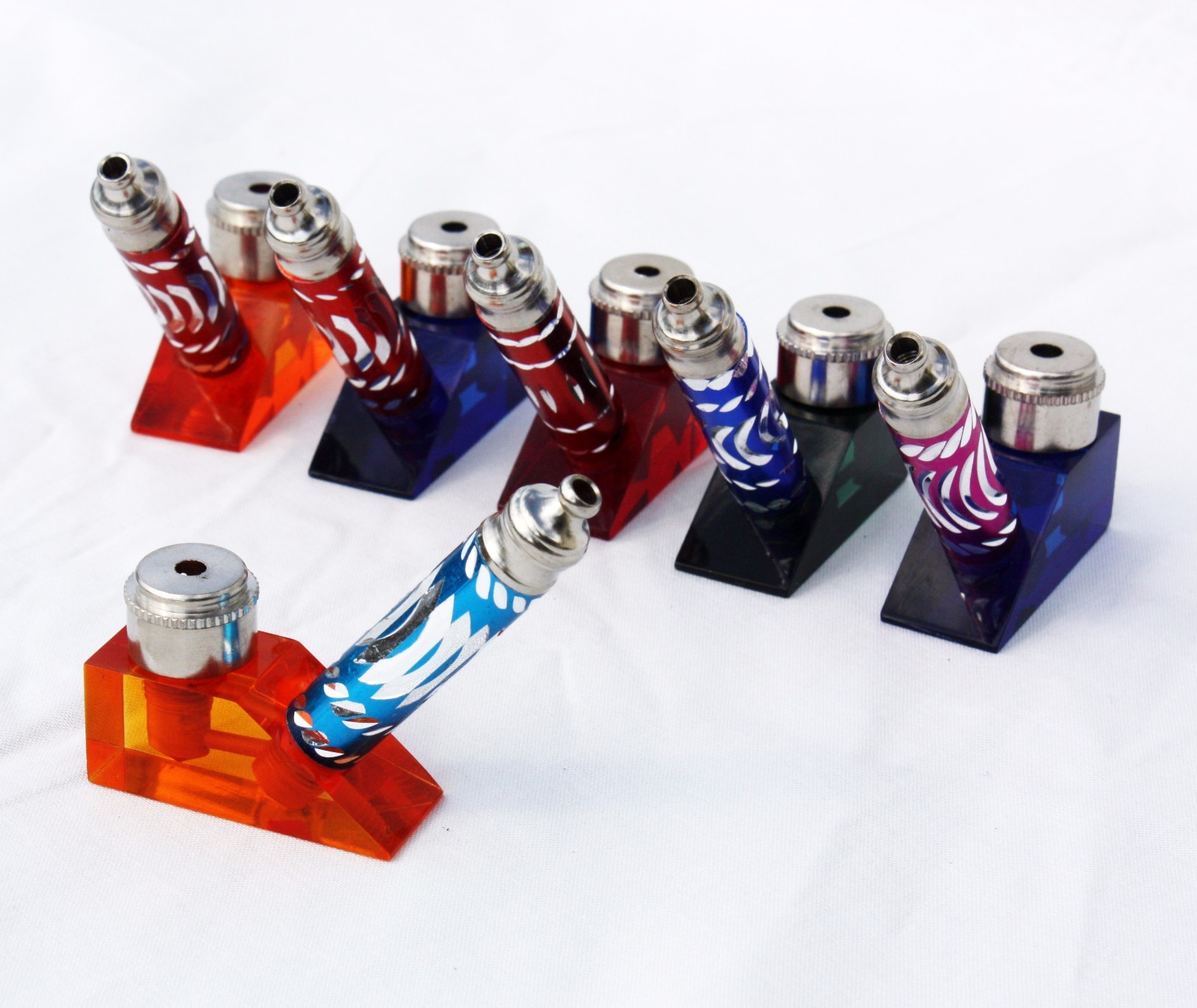 ICEBOX 2-3/4" METAL SPOON SHORT PIPE W/BASE ASSORTED 1 3 6 12 48 LOT ...